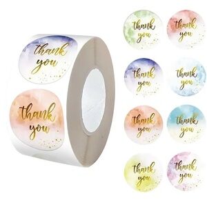 Design | 50 Colorful Thank You Stickers | Poshmark